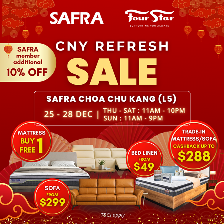 Four Star CNY Refresh Sales @ SAFRA Choa Chu Kang | SAFRA