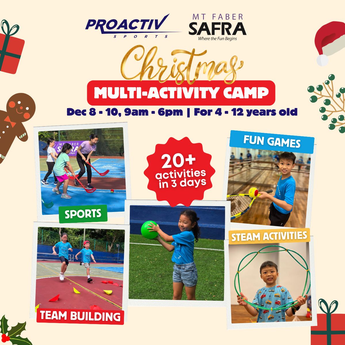 December Holiday Camp at SAFRA Mount Faber | SAFRA
