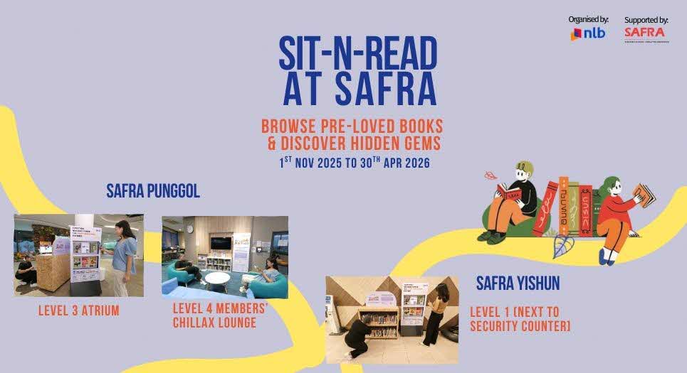 Sit-n-Read Node at SAFRA | SAFRA Punggol & SAFRA Yishun